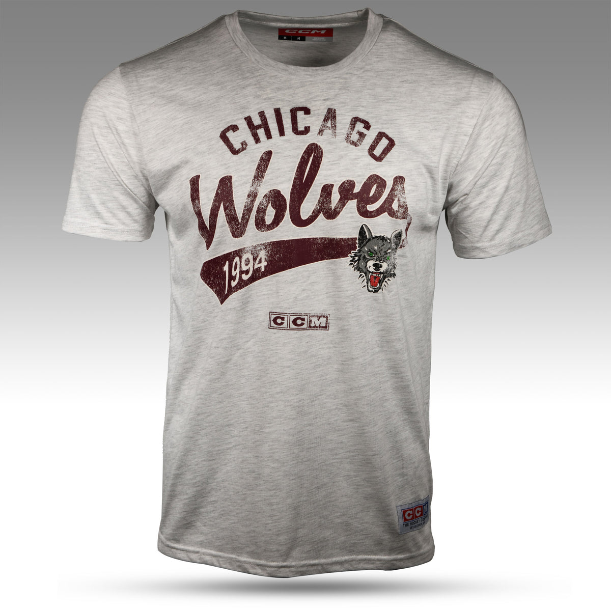 CCM Throwback Script Tee – Chicago Wolves Store