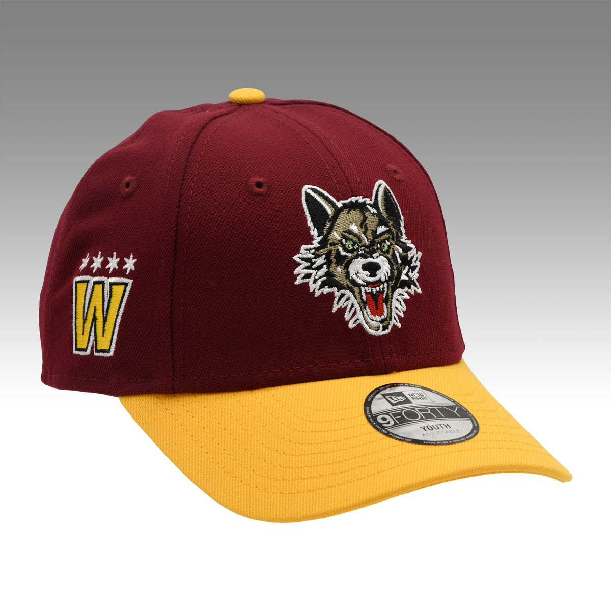 New Era Youth Burgundy 9Forty Hat – Chicago Wolves Store