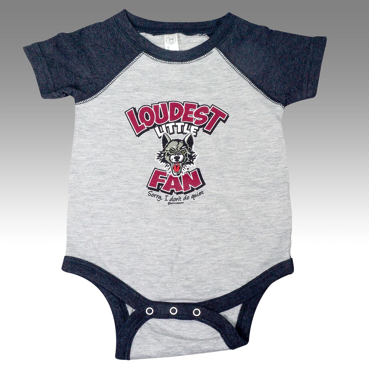 “Loudest Little Fan” Infant Romper – Chicago Wolves Store